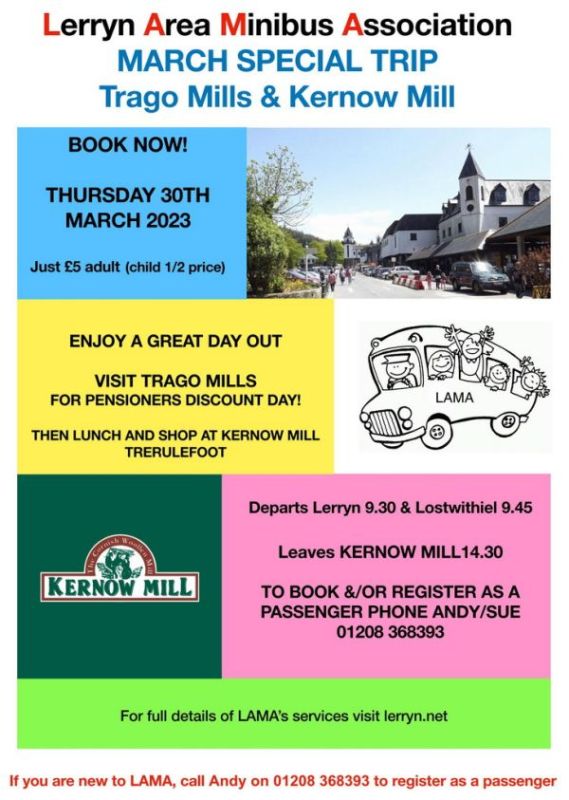 LAMA Trago Mills Special Trip : Lerryn