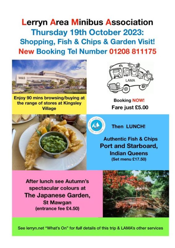 LAMA Shop, Eat, Visit Special Trip : Lerryn