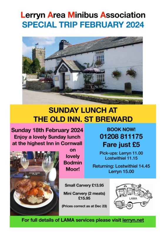 LAMA St Breward Special Trip : Lerryn