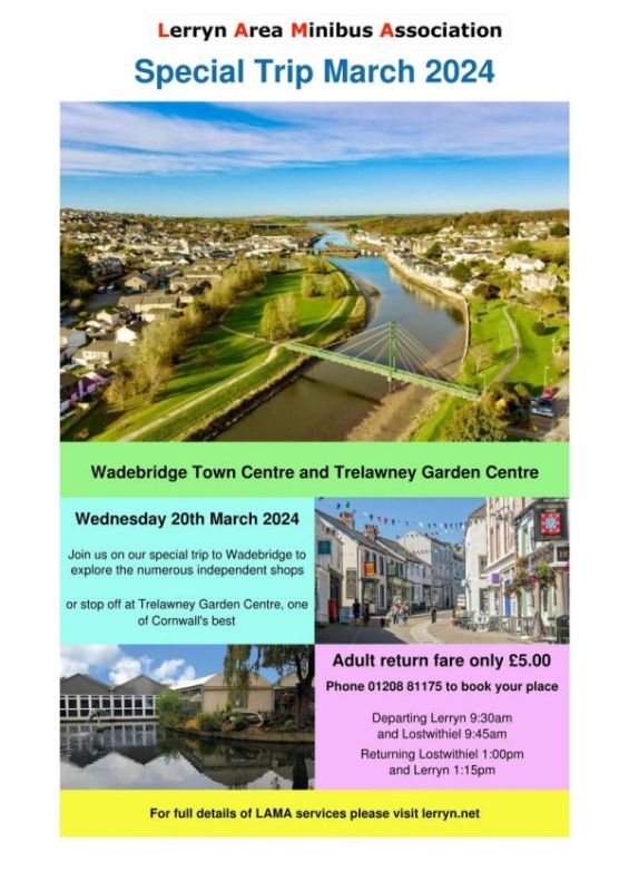 LAMA Special Trip to Wadebridge : Lerryn